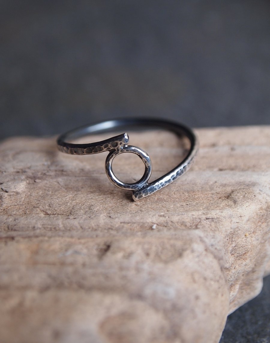 Silver Ring - Oxidised - Folksy