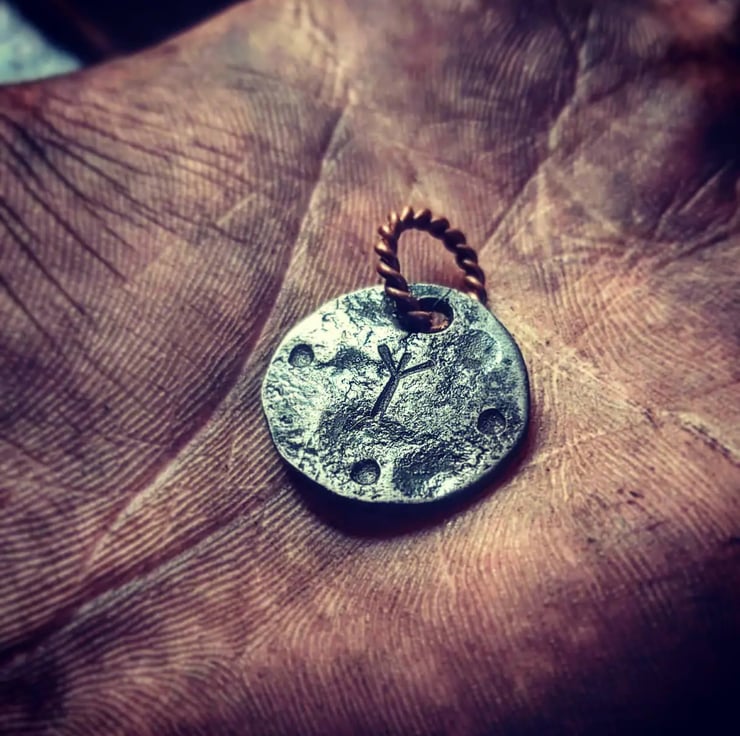 Hand-Forged Viking Rune Pendant: Personalized N... - Folksy