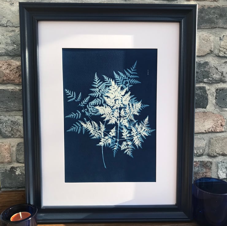 Lacey Blues, a Cyanotype Original - Folksy