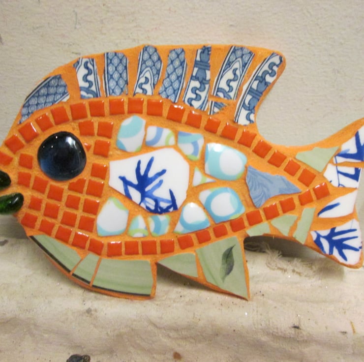 mosaic Fish - Folksy