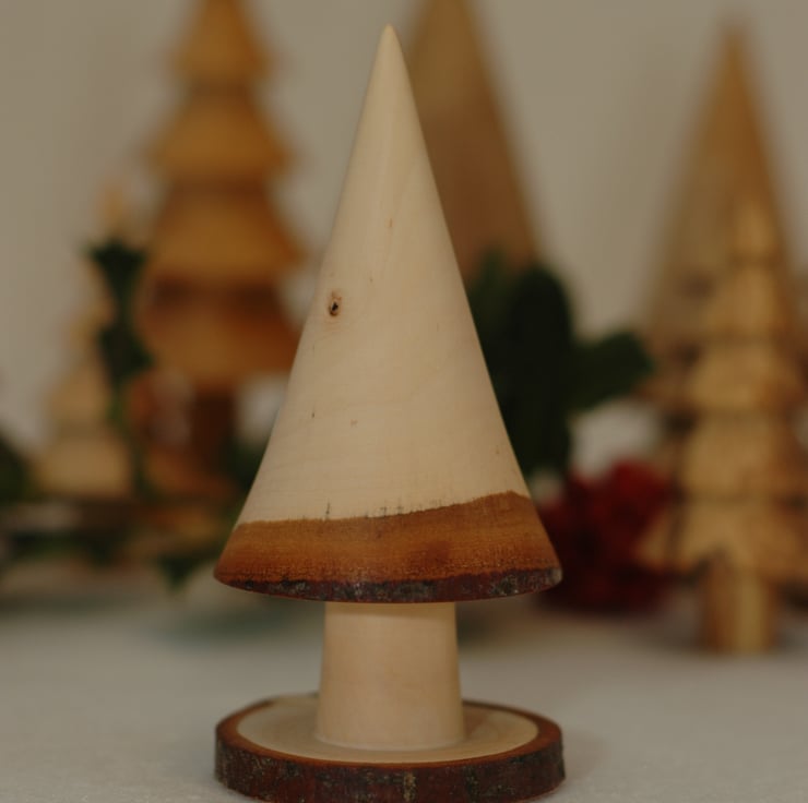 Turned Christmas Tree - Folksy