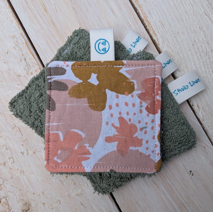 A Set of 4 Handmade Makeup or Wash Pads - Folksy
