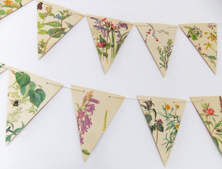 Spring and Summer Bunting - Folksy