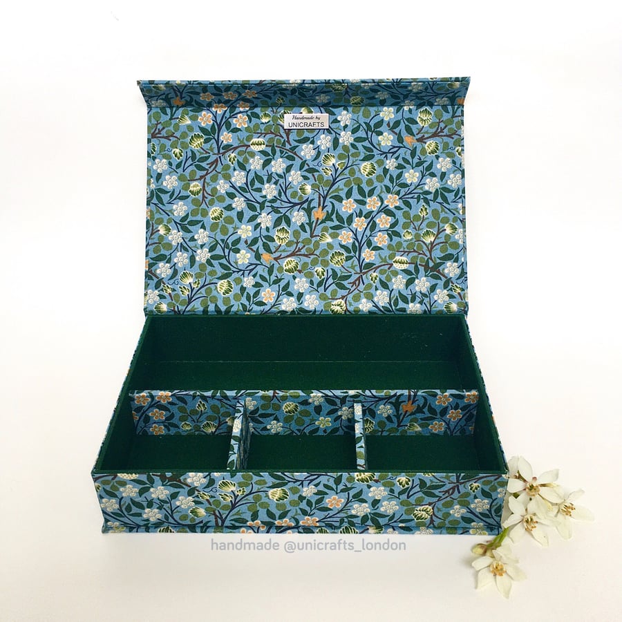 William Morris Floral Design Box - Folksy