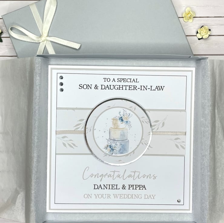 Handmade Personalised 3-Tier Cake Wedding Card,... - Folksy