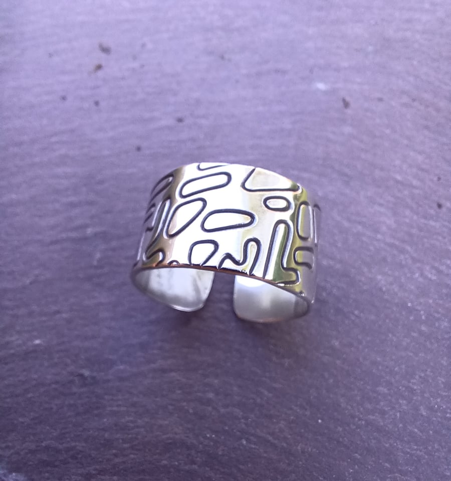 Matisse style blob ring - Folksy