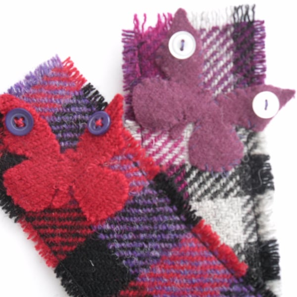 Harris Tweed book mark - Folksy