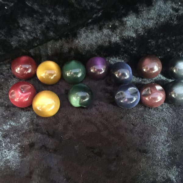 Small Flattened Squished Buttons - Folksy