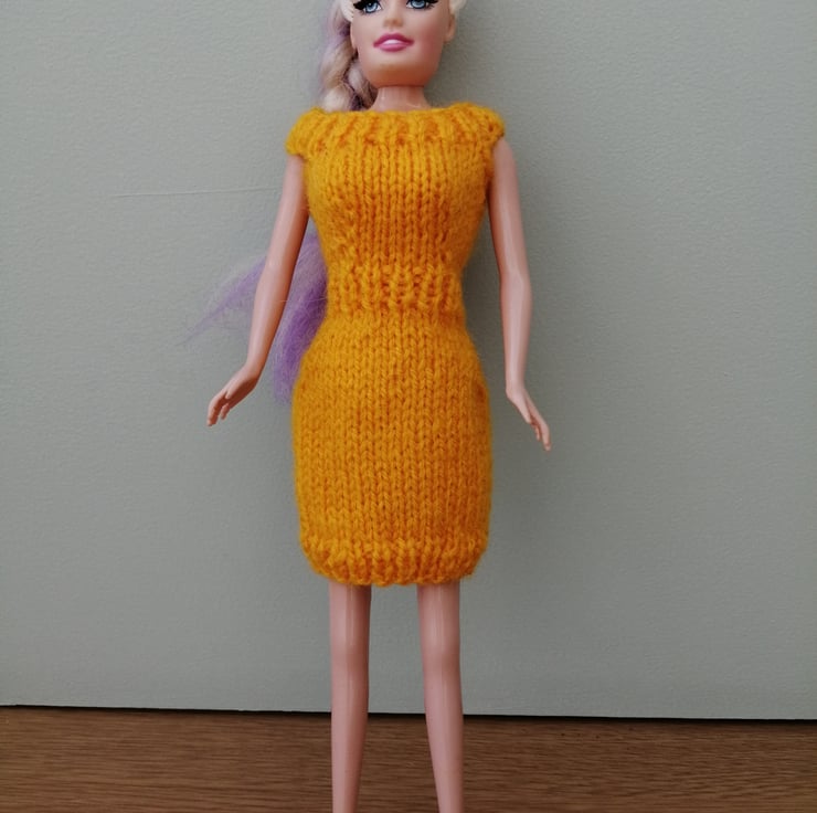 Set of hand knitted items for a teenage doll - Folksy