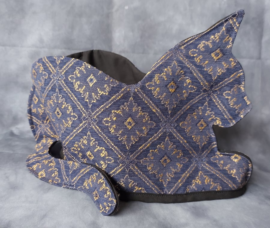 Cat Fabric Basket - Folksy