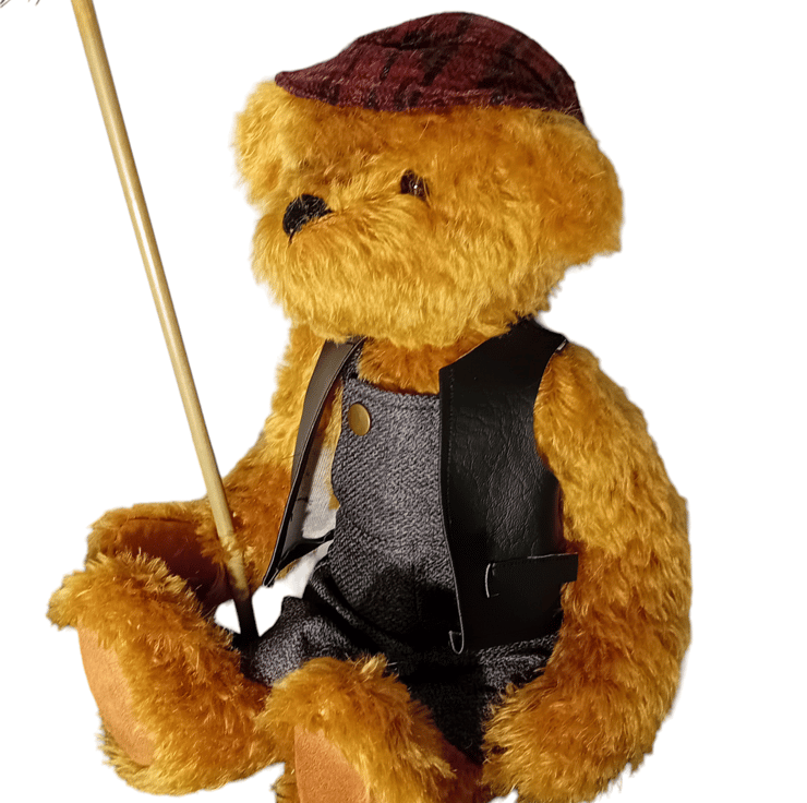 Chimney Sweep Charlie Mohair Teddy Bear - Folksy