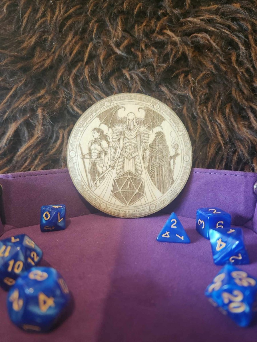 DND Inspired Coasters x4 - Villains - Folksy