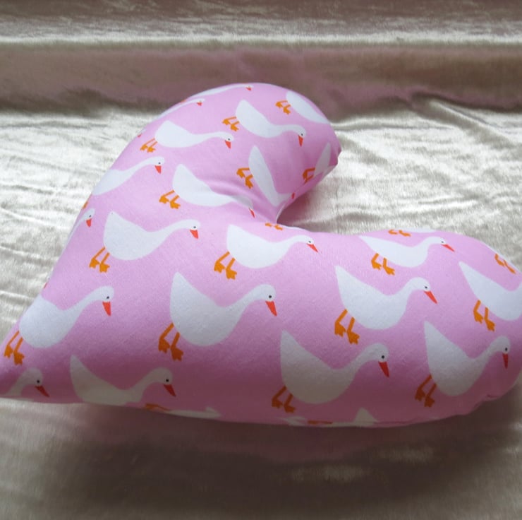 Breast Cancer Pillow. Heart shaped cushion. M... - Folksy