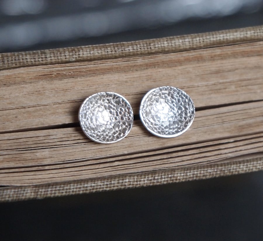 Sterling Silver Stud Earrings - Folksy