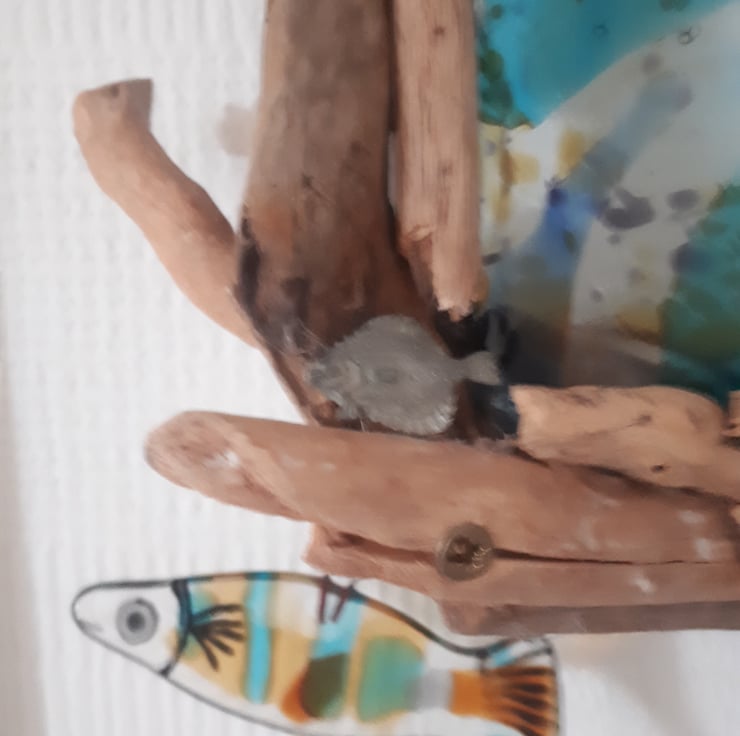 Shoreline Grotto - 100% recycled cast glass and... - Folksy