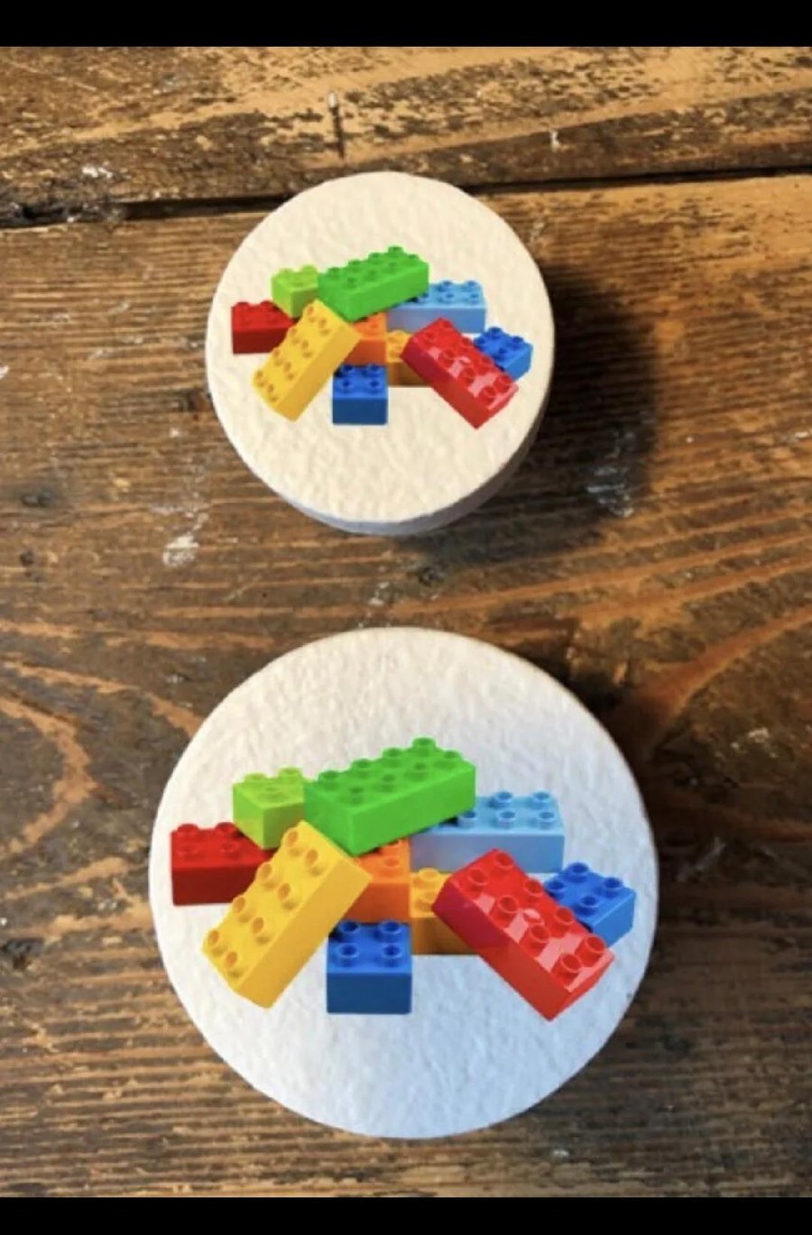 Handmade LEGO inspired logo knobs pine wardrobe... - Folksy