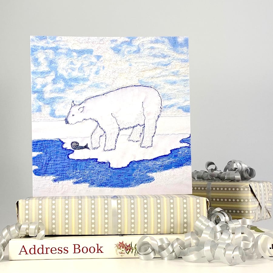 Polar Bear birthday card - Folksy