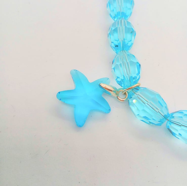 Pale Blue Crystal 2 Piece Jewellery Set With a ... - Folksy