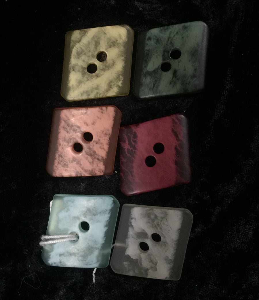 Parallelogram Button - Folksy