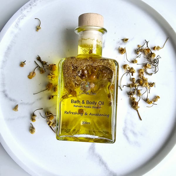 REFRESHING & AWAKENING BATH OIL 200ML - Folksy