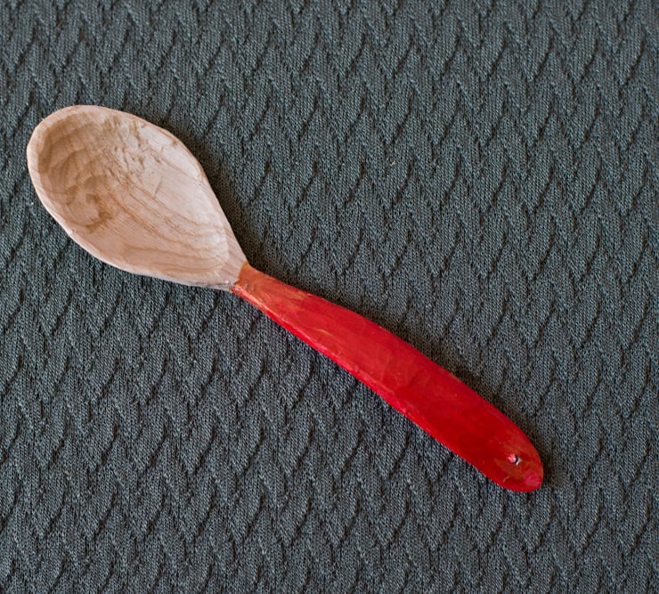 Two eating spoons - Folksy