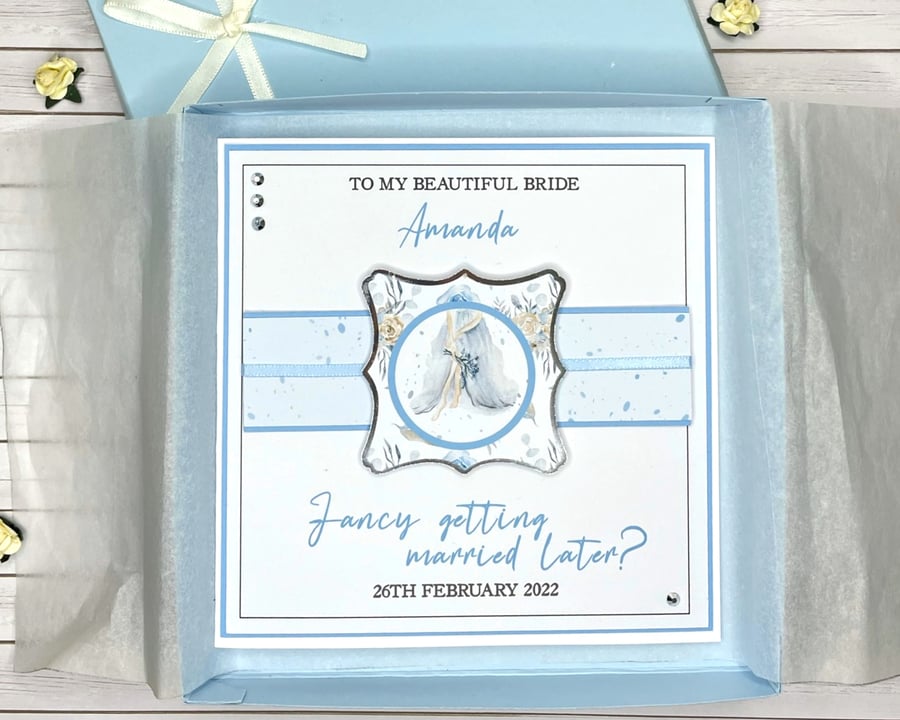 Personalised Wedding Day Card for Beautiful Bri... - Folksy