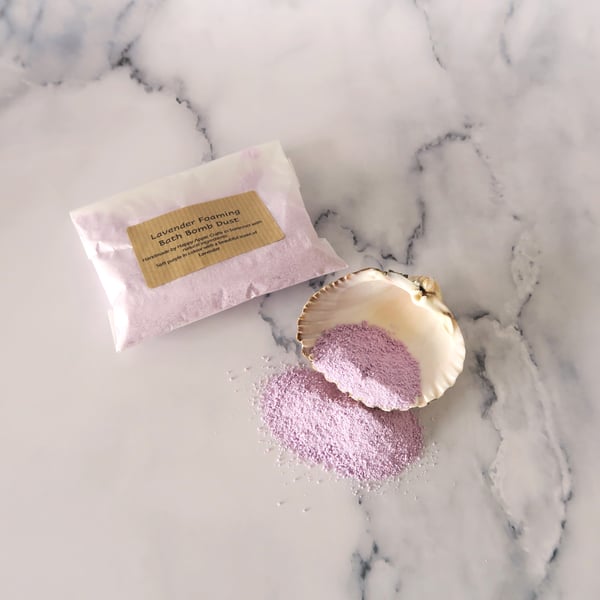 Foaming Lavender Bath Bomb Dust - Folksy