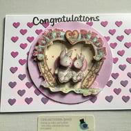 Handmade congratulations card. Handmade card. C... - Folksy