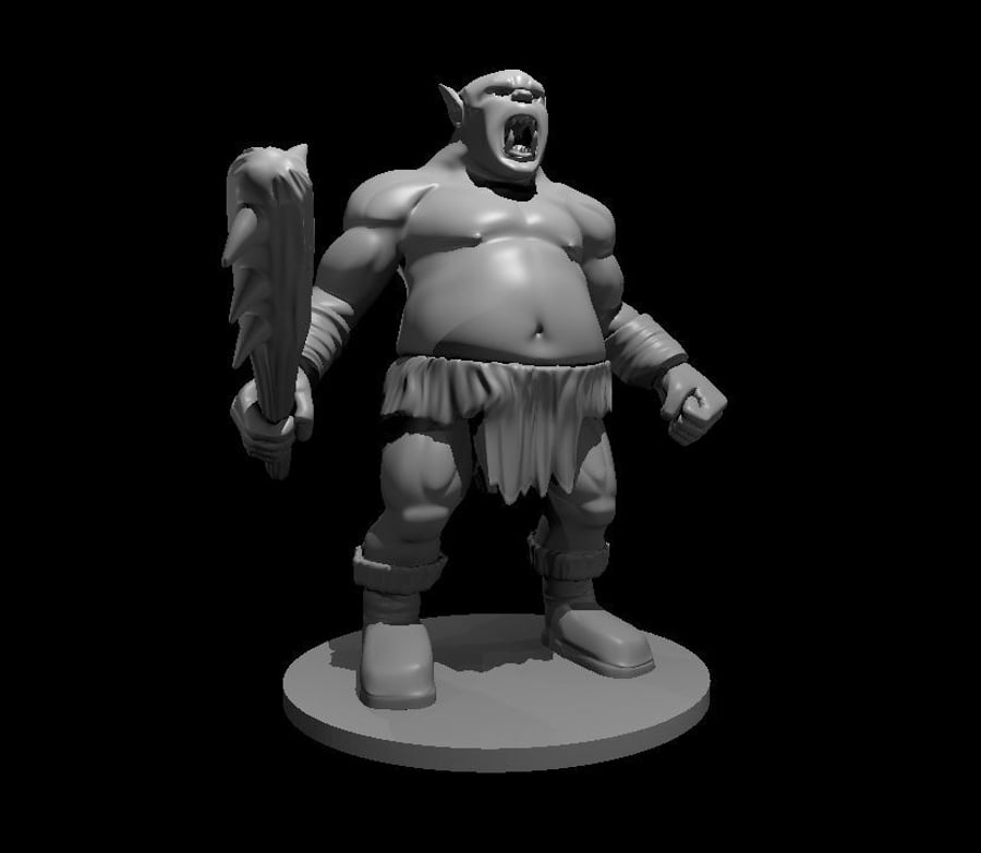 Ogre - 3D Printed Resin DnD Pathfinder Figure M... - Folksy