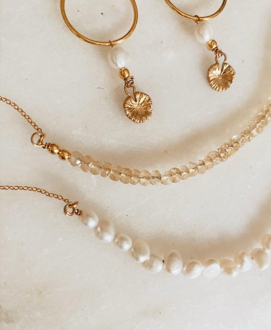 Scorpio X Citrine Birthstone Chain - Folksy