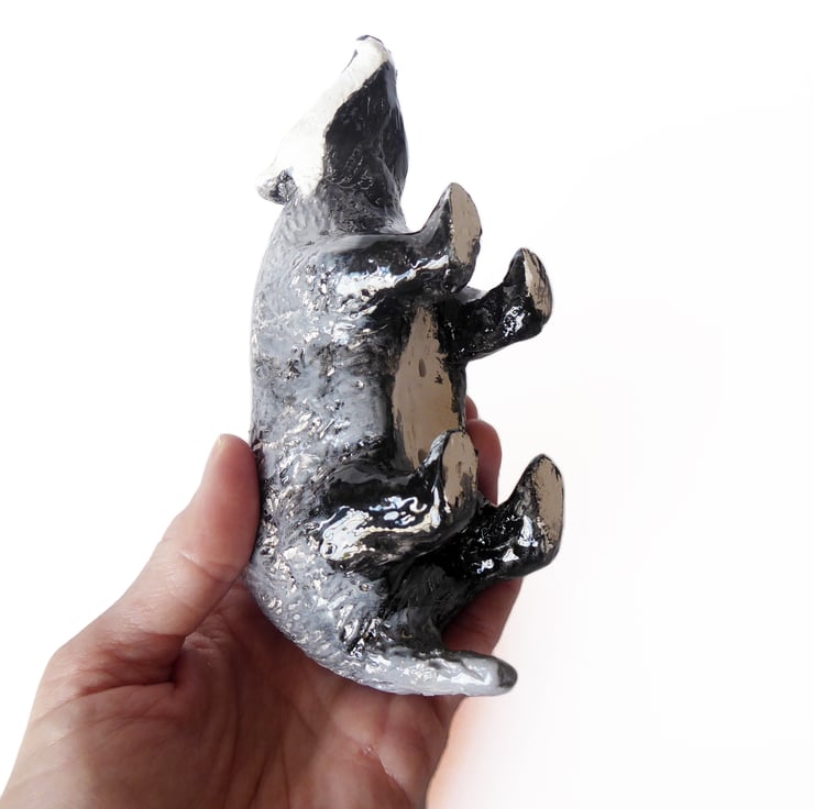 Badger Ceramic Sculpture - Handmade - Folksy