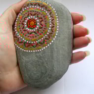 Hand painted large stone/paperweight (19) - Folksy
