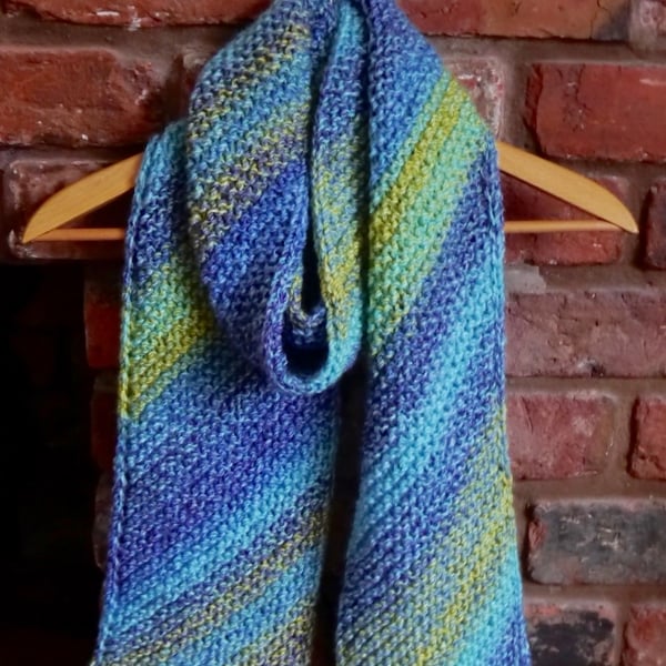 Knitted Scarf Pattern - PDF - Folksy