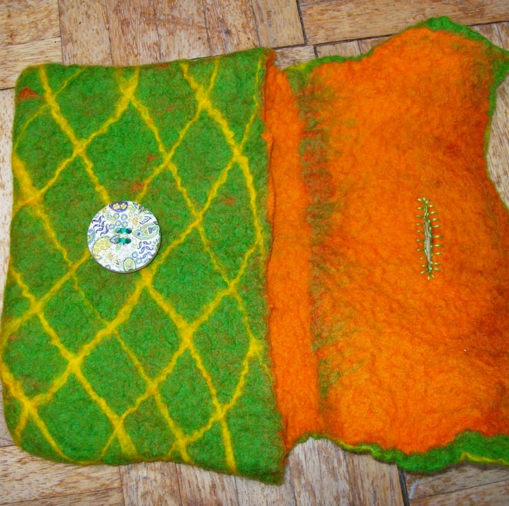 Handmade Felt Purse - Folksy