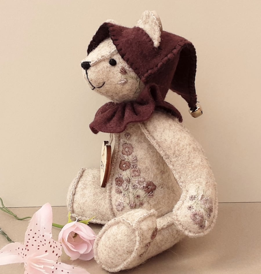 Handmade teddy bear, OOAK keepsake artist bear,... - Folksy