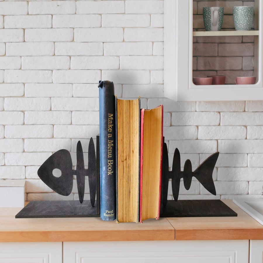 Fish Skeleton Bookends - Folksy