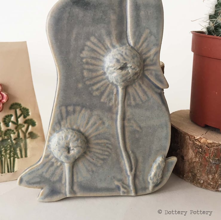 Ceramic Moon Gazing Hare Pottery Hare decoratio... - Folksy