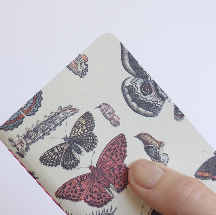 Set of three handbound small A7 notebooks with ... - Folksy