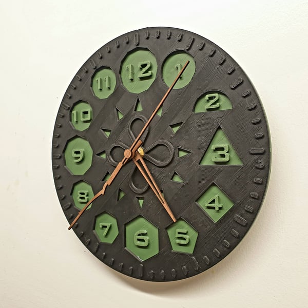 Polygons Wall Clock - Folksy