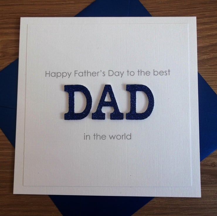 Handmade father's day card, personalised - Folksy