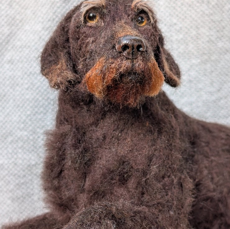 A customised needle felted model of your dog - Folksy