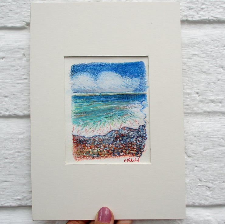 Caithness Coast - Original Watercolour and Mixe... - Folksy