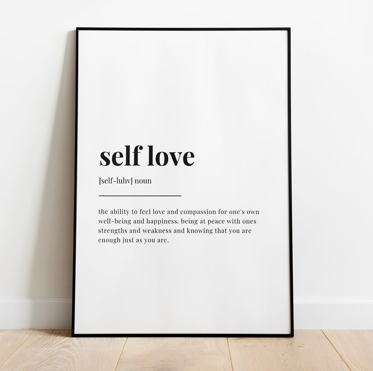 SELF LOVE DEFINITION PRINT, Quote Print, Wall A... - Folksy