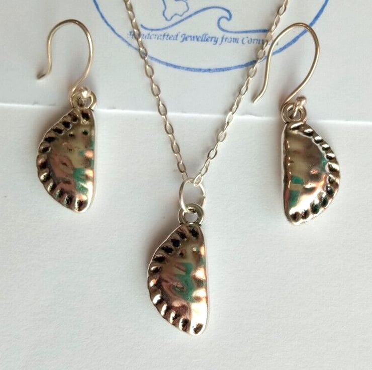 Recycled Sterling Silver Cornish Pasty Necklace... - Folksy