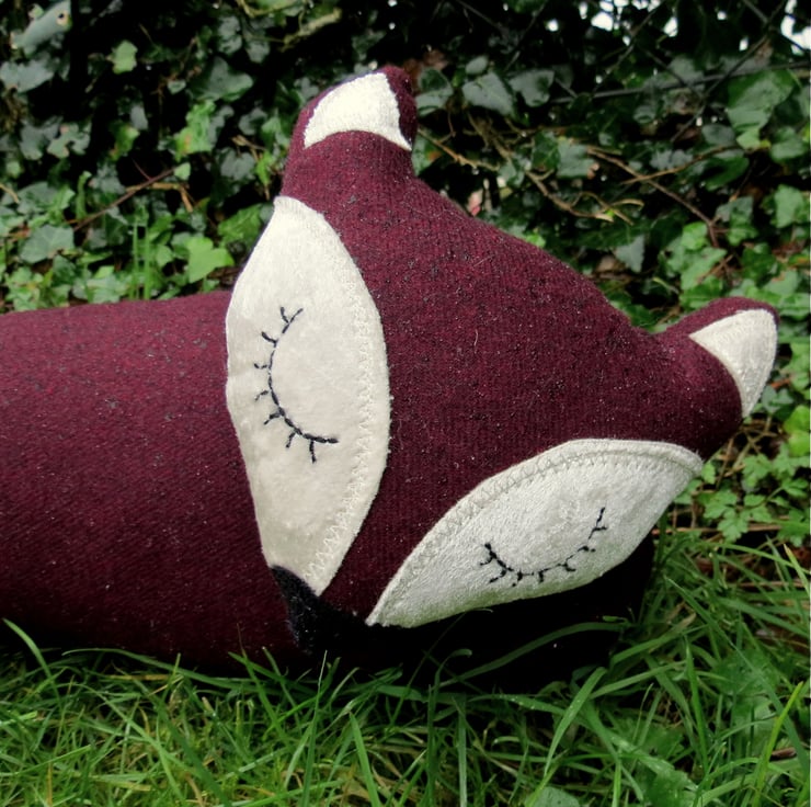 Fox draught excluder. Made from tactile wool. ... - Folksy