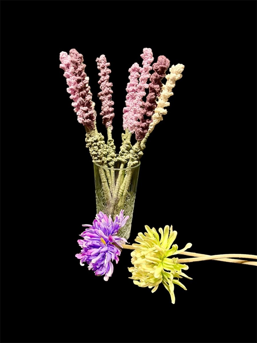 Set of 3 Lavender Stems, Flower Bouquet, Flower... - Folksy