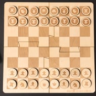 Minimal Chess Set - Travel Chess Set - Laser Cu... - Folksy
