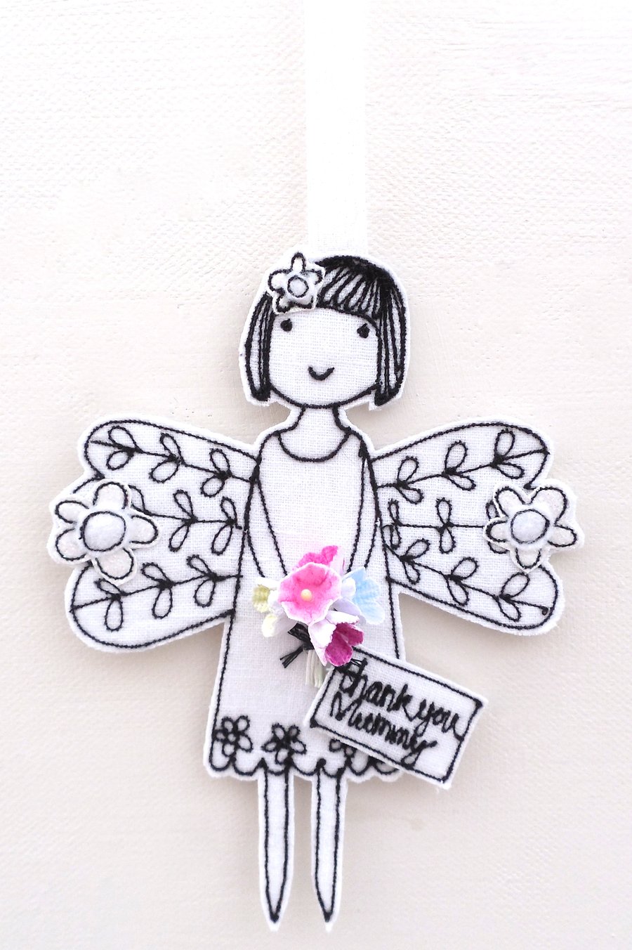 Thank You Mummy Linen Fairy - Folksy