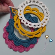 Set of 4 Crocheted Picture Frames - Folksy