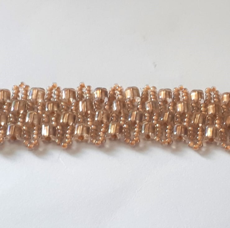 Pretty sable colour bracelet made of cube shape... - Folksy